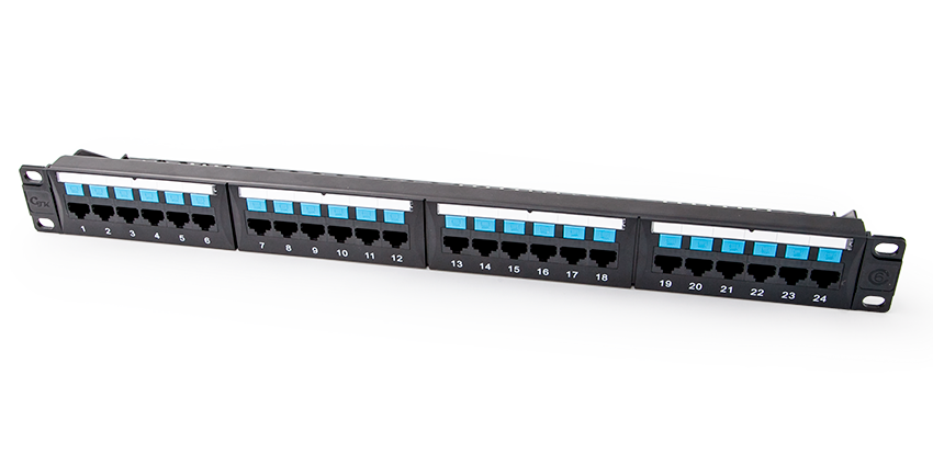 1U 24 Ports Modular Icon Type UTP Patch Panel | CTK Contact